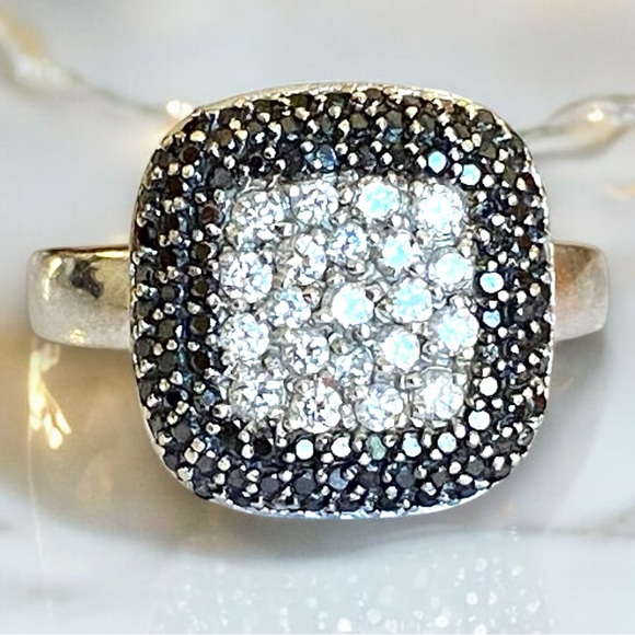 Effy | Jewelry | Effy 4k White Gold Black White 2 Ctw Diamond Square ...